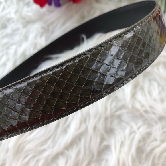 Vintage | Accessories | Genuine Snake Leather Belt | Poshmark